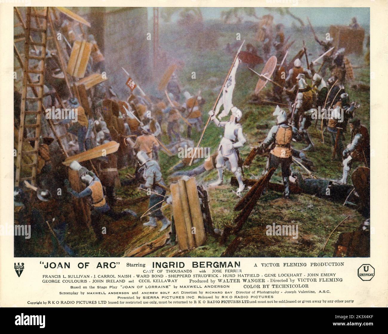 INGRID BERGMAN in JOAN OF ARC 1948 director VICTOR FLEMING play Maxwell Anderson screenplay ...