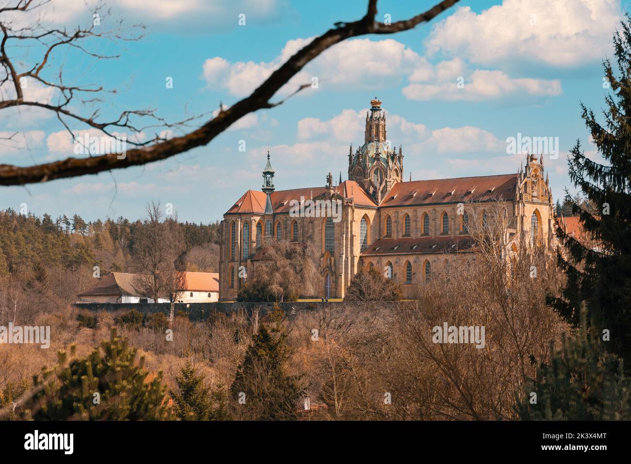 Kladruby monastery, a national cultural monument, Baroque architecture ...