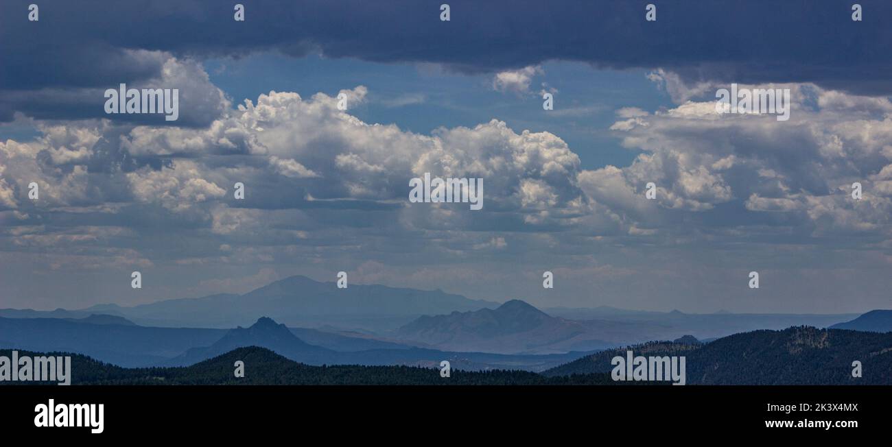 Mountain Landscape with Clouds Stock Photo - Alamy