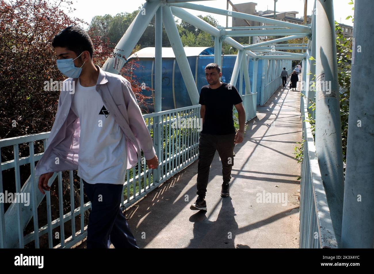 Tehran, Tehran, Iran. 28th Sep, 2022. Iranians walk in a street, in ...