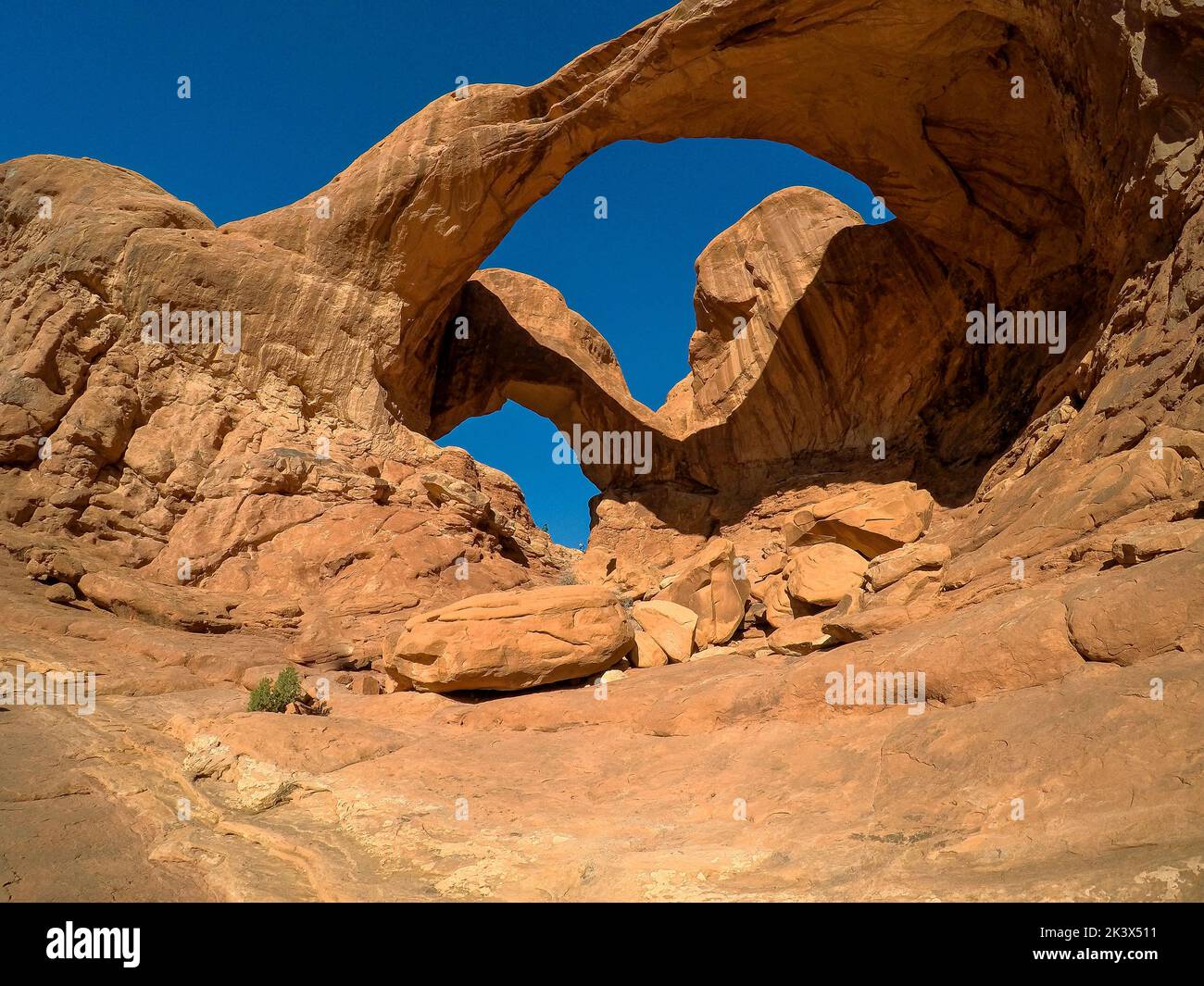Sandstone Arches in Arches National Park Stock Photo - Alamy