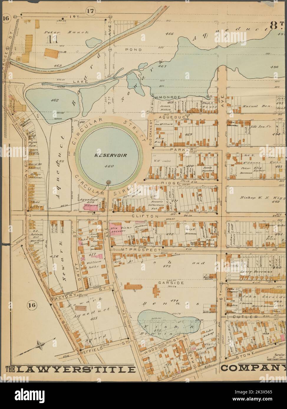 Newark, Double Page Plate No. 18 Map bounded by 1st St., James St., 3rd ...