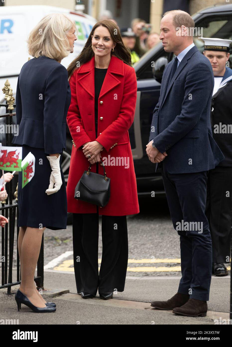 Swansea, Wales, UK. 27 September, 2022. Prince William, Prince of Wales ...