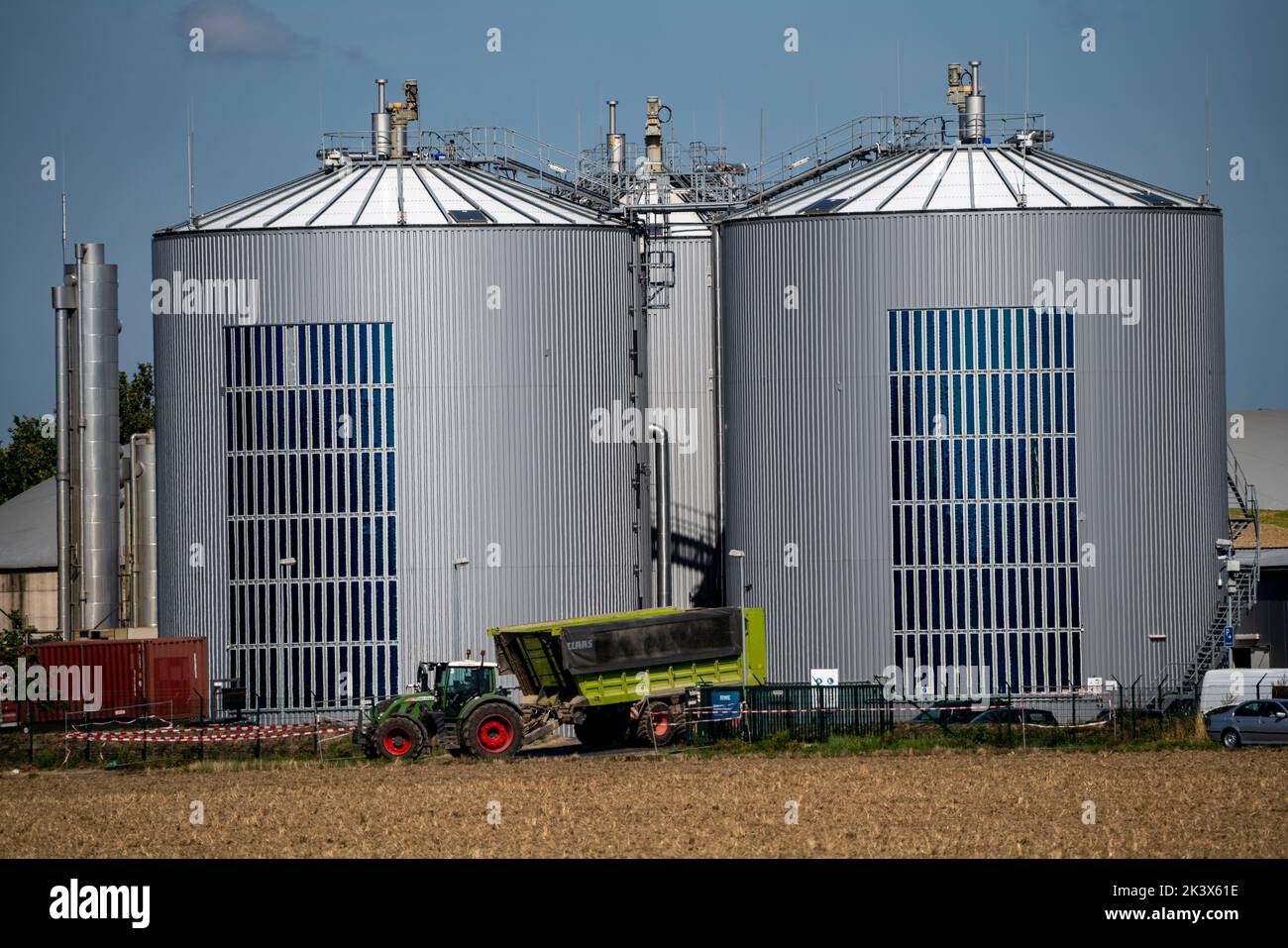 RWE biogas plant Bergheim-Paffendorf, here crops from regional ...