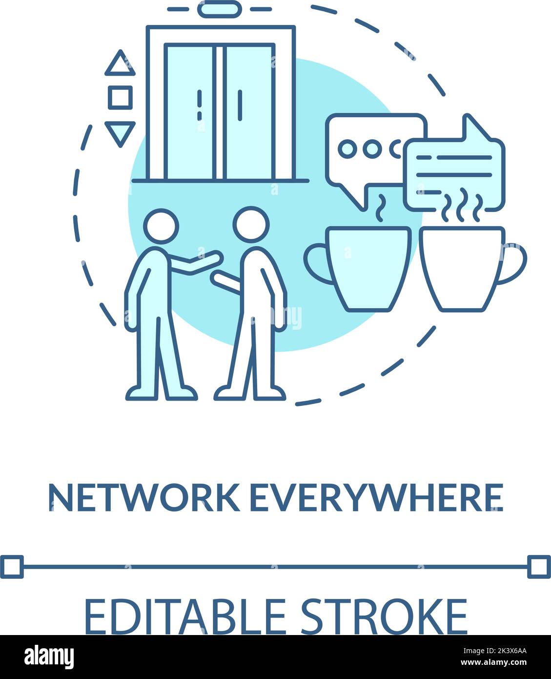 Network anywhere blue concept icon Stock Vector Image & Art - Alamy