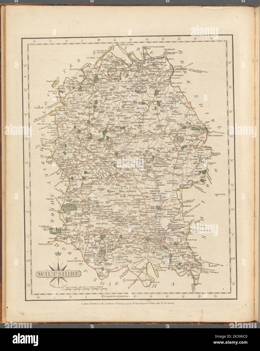 Wiltshire text. Maps, Atlases. 1793. Lionel Pincus and Princess Firyal ...