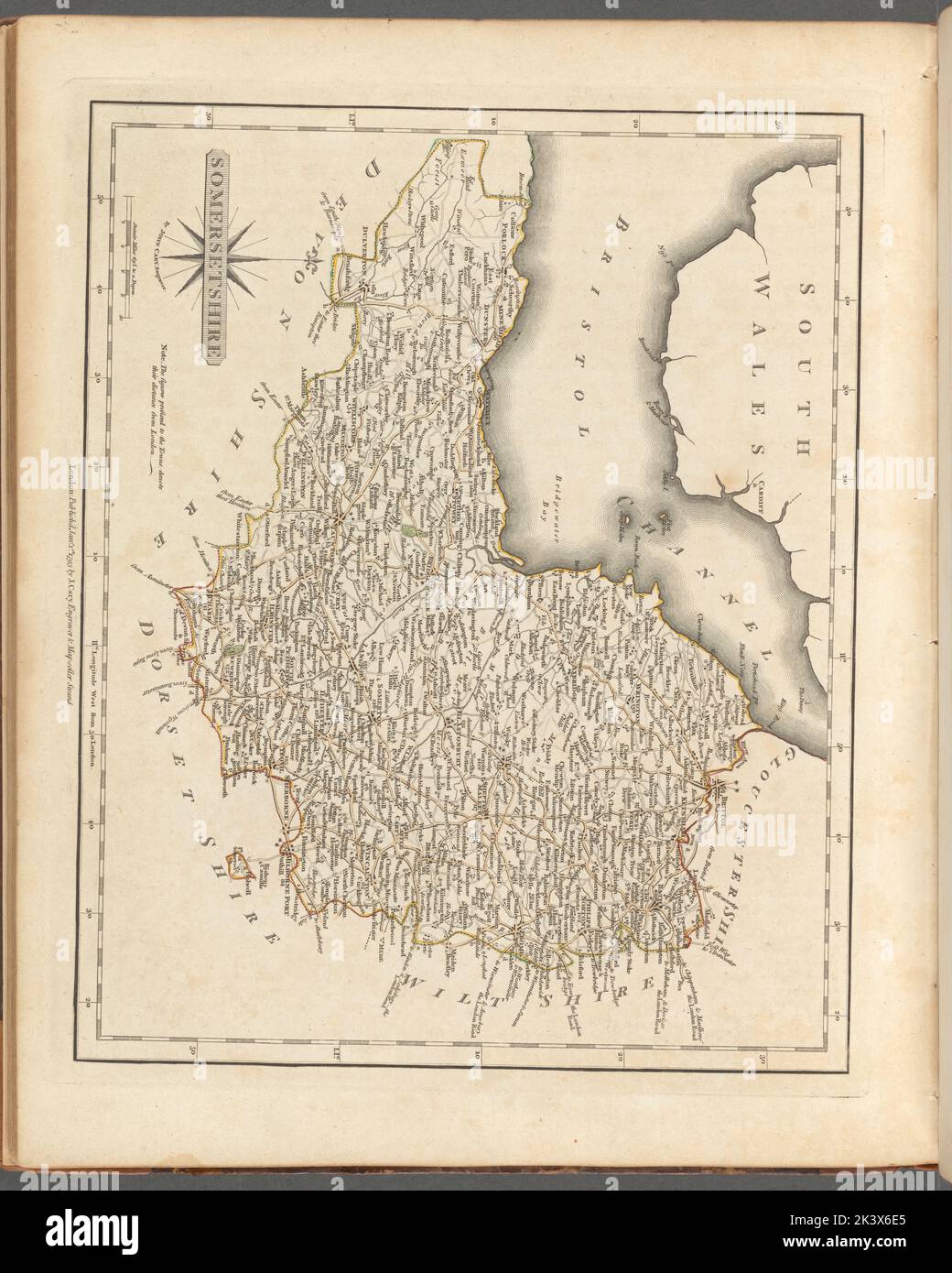 Somersetshire text. Maps, Atlases. 1793. Lionel Pincus and Princess ...