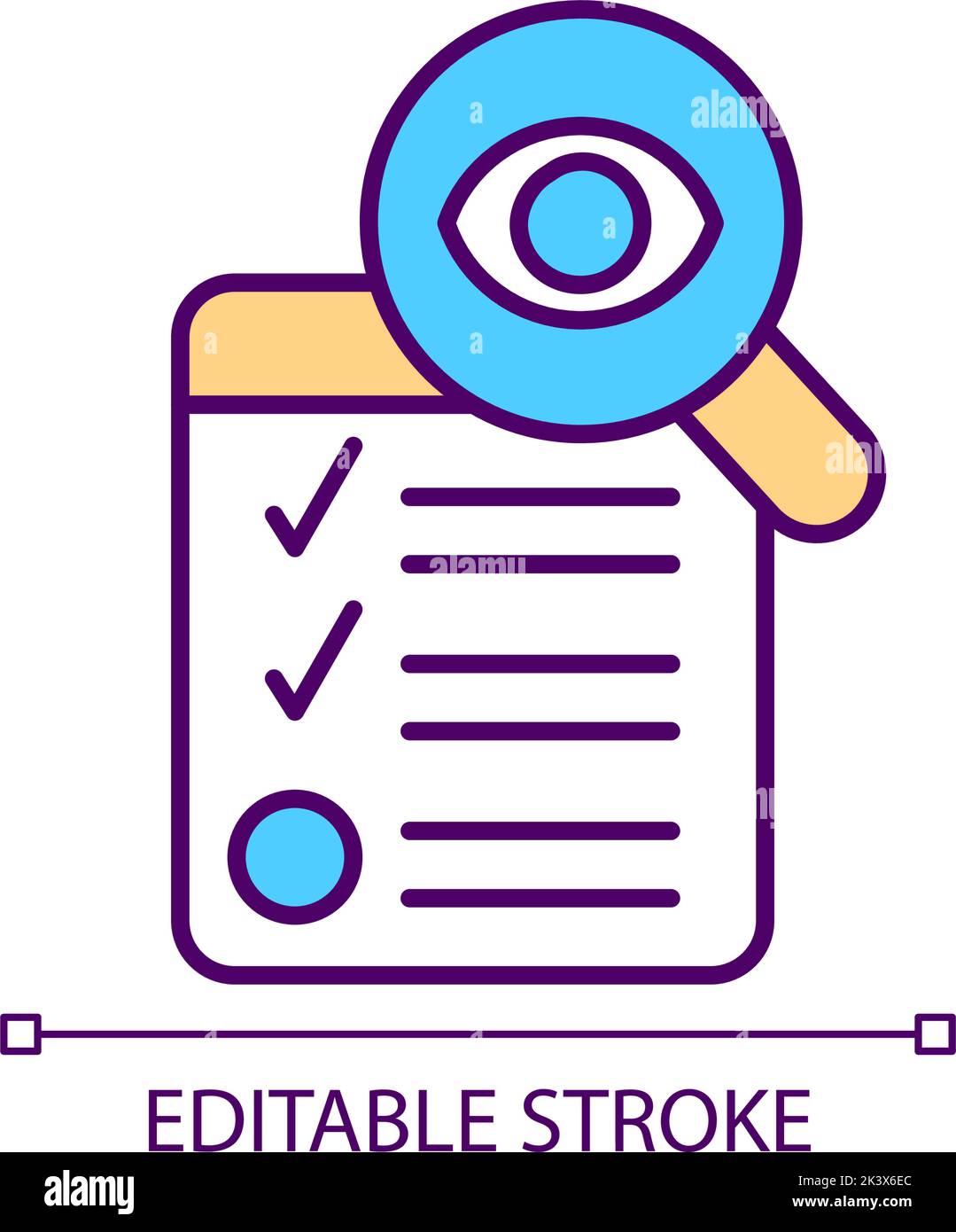 Review task list RGB color icon Stock Vector Image & Art - Alamy
