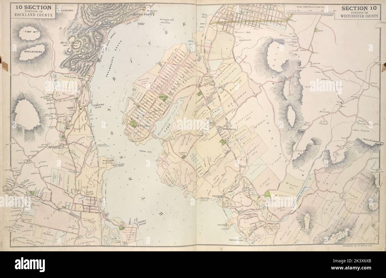 Map of rockland hi-res stock photography and images - Alamy