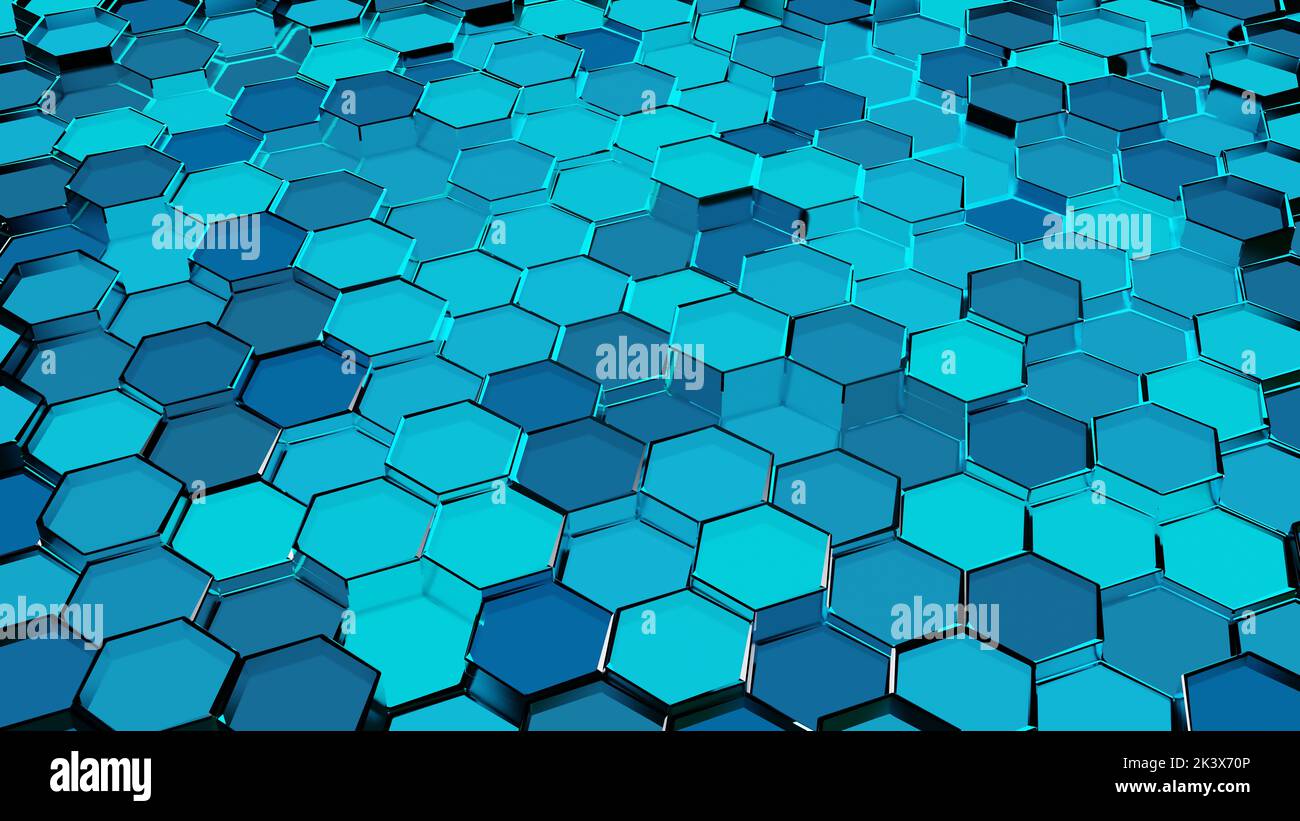 hexagon pattern, Futuristic surface concept with hexagons. Abstract Honeycomb, hexagonal grid ...