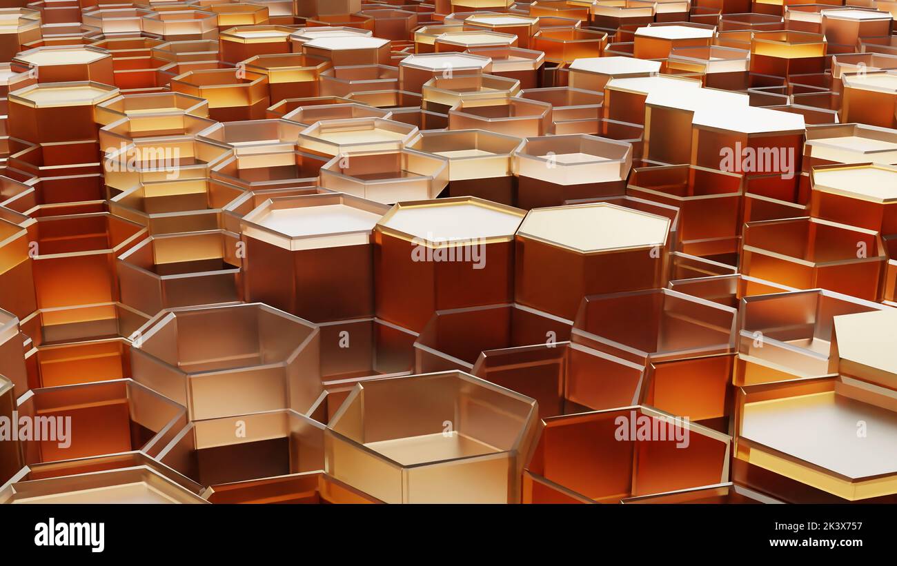 hexagon pattern, Futuristic surface concept with hexagons. Abstract ...