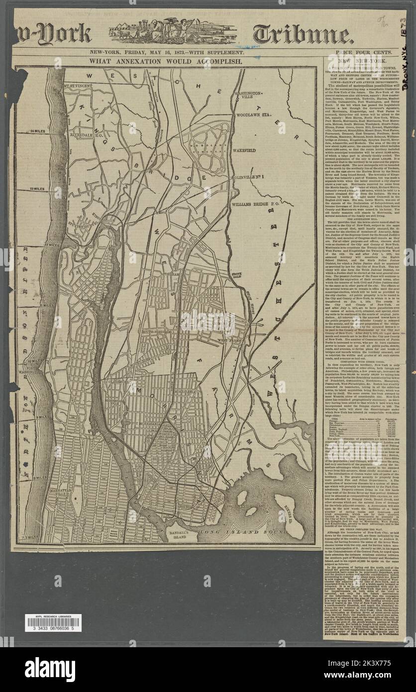 What annexation would accomplish New York tribune Cartographic. Maps ...