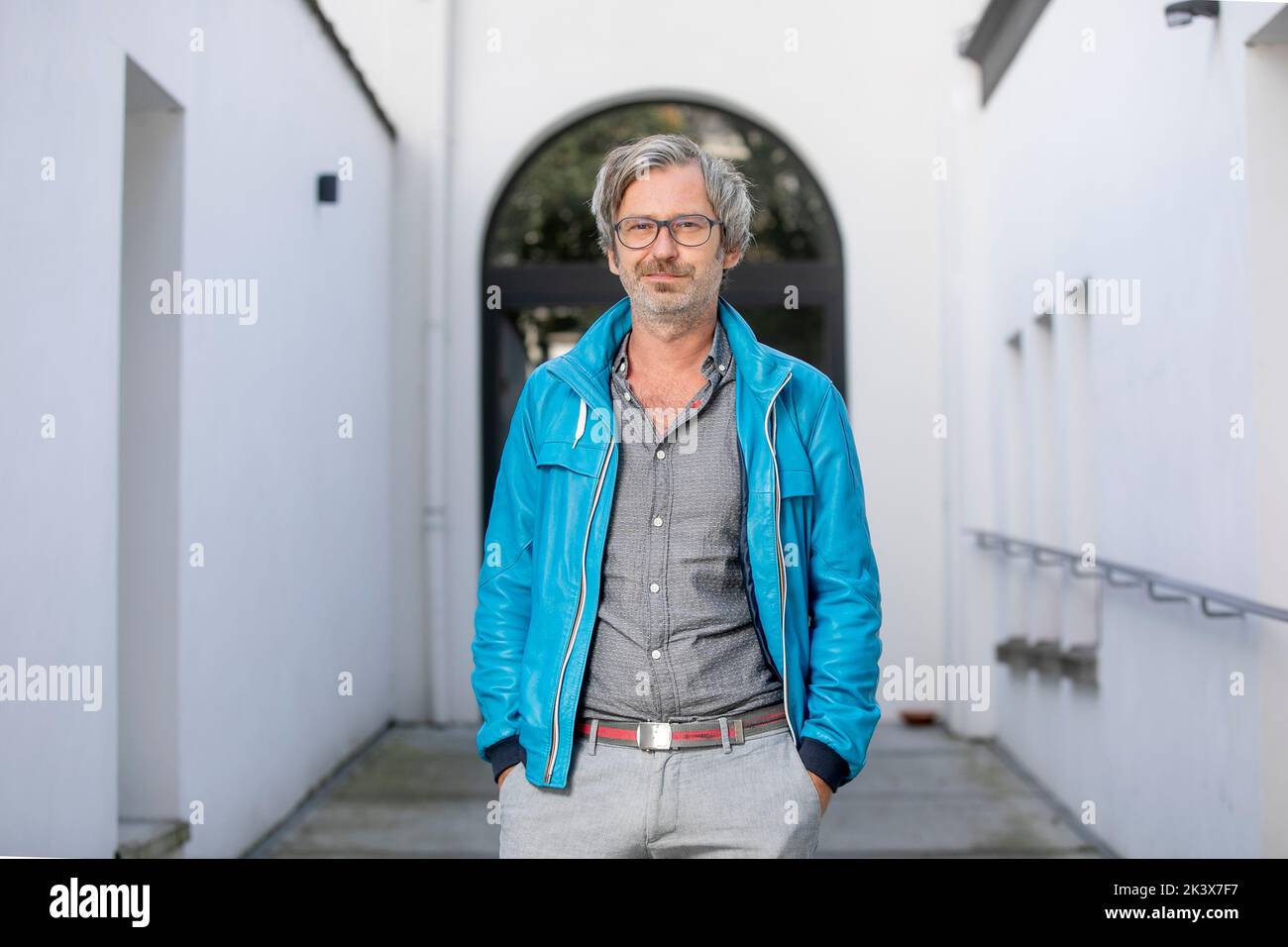 Marcel Noack poses for the photographer during celebrations to mark the ...