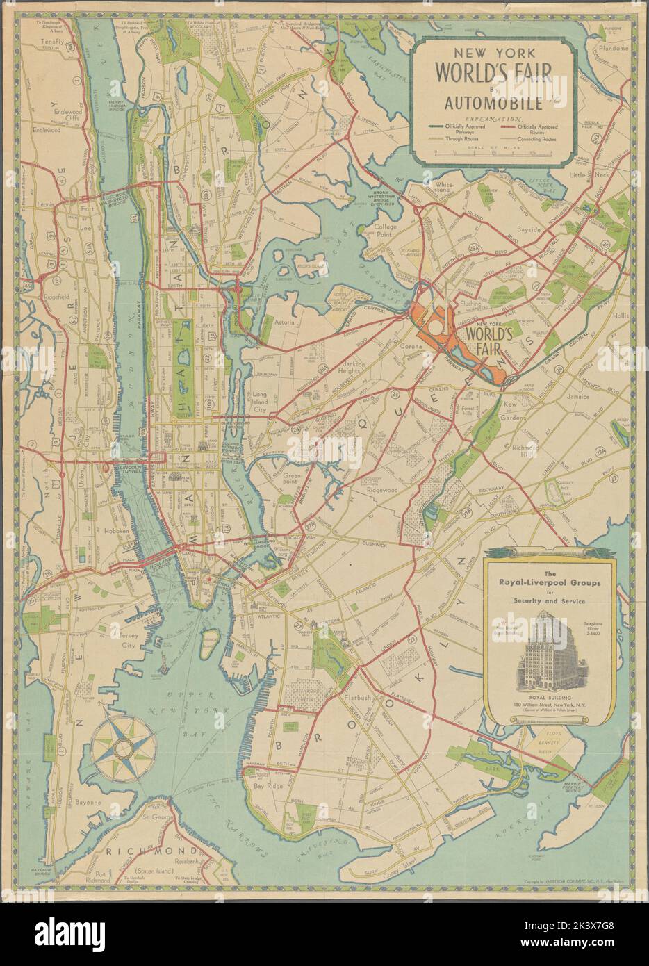 New York world's fair by automobile. New York: Hagstrom Company, inc ...