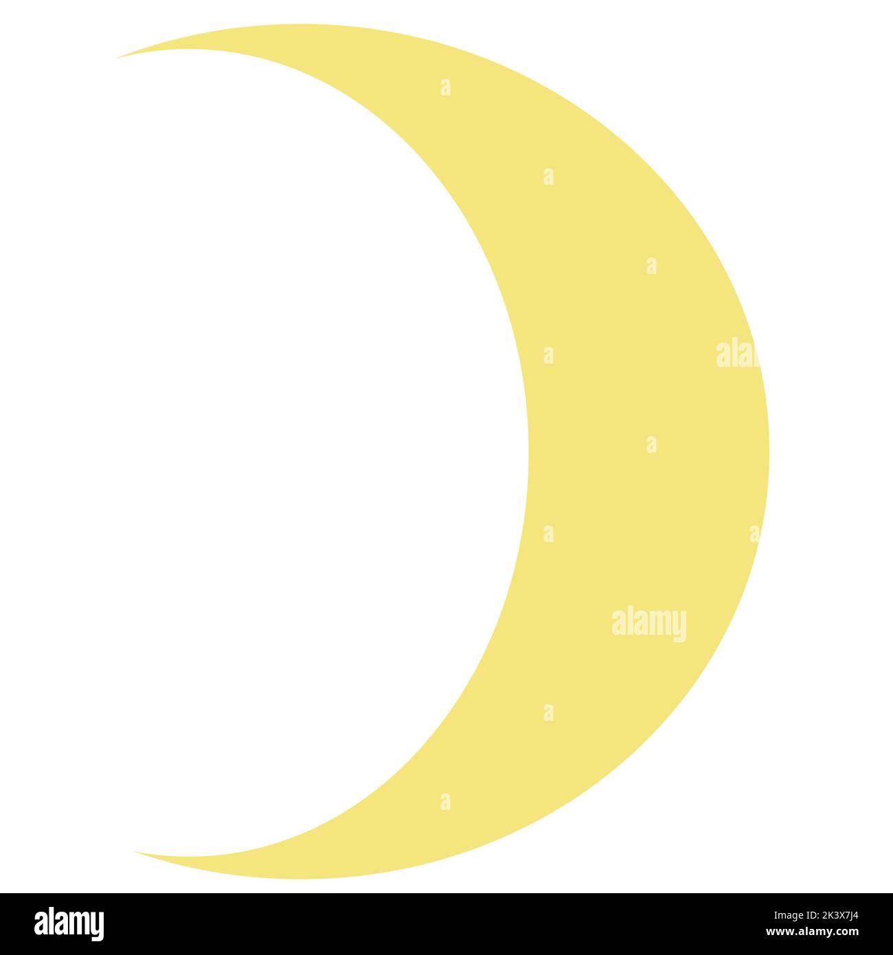 Moon in cartoon flat style isolated on white background. vector ...