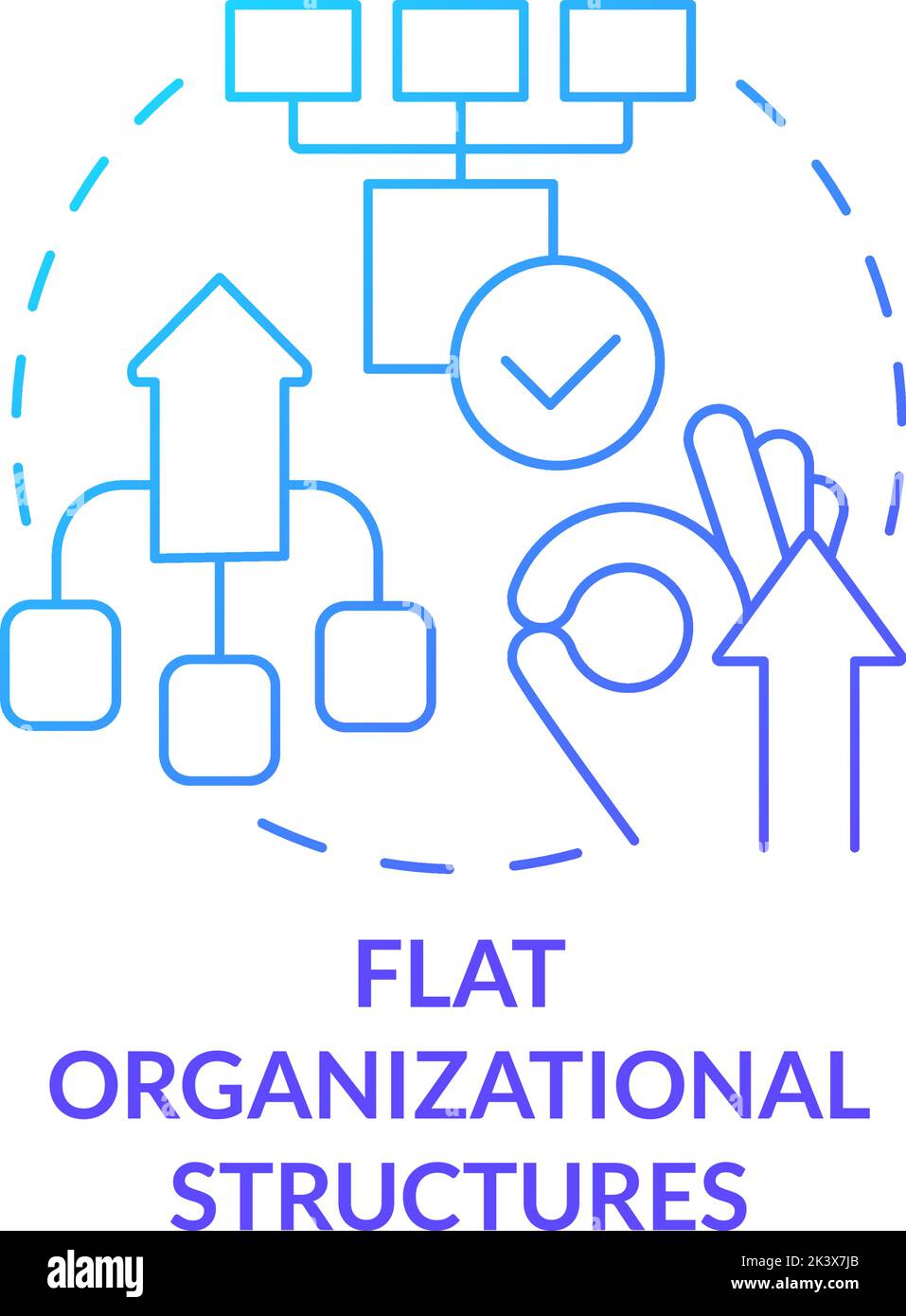 Flat organizational structures blue gradient concept icon Stock Vector ... Flat organizational structures blue gradient concept icon Stock Vector ...