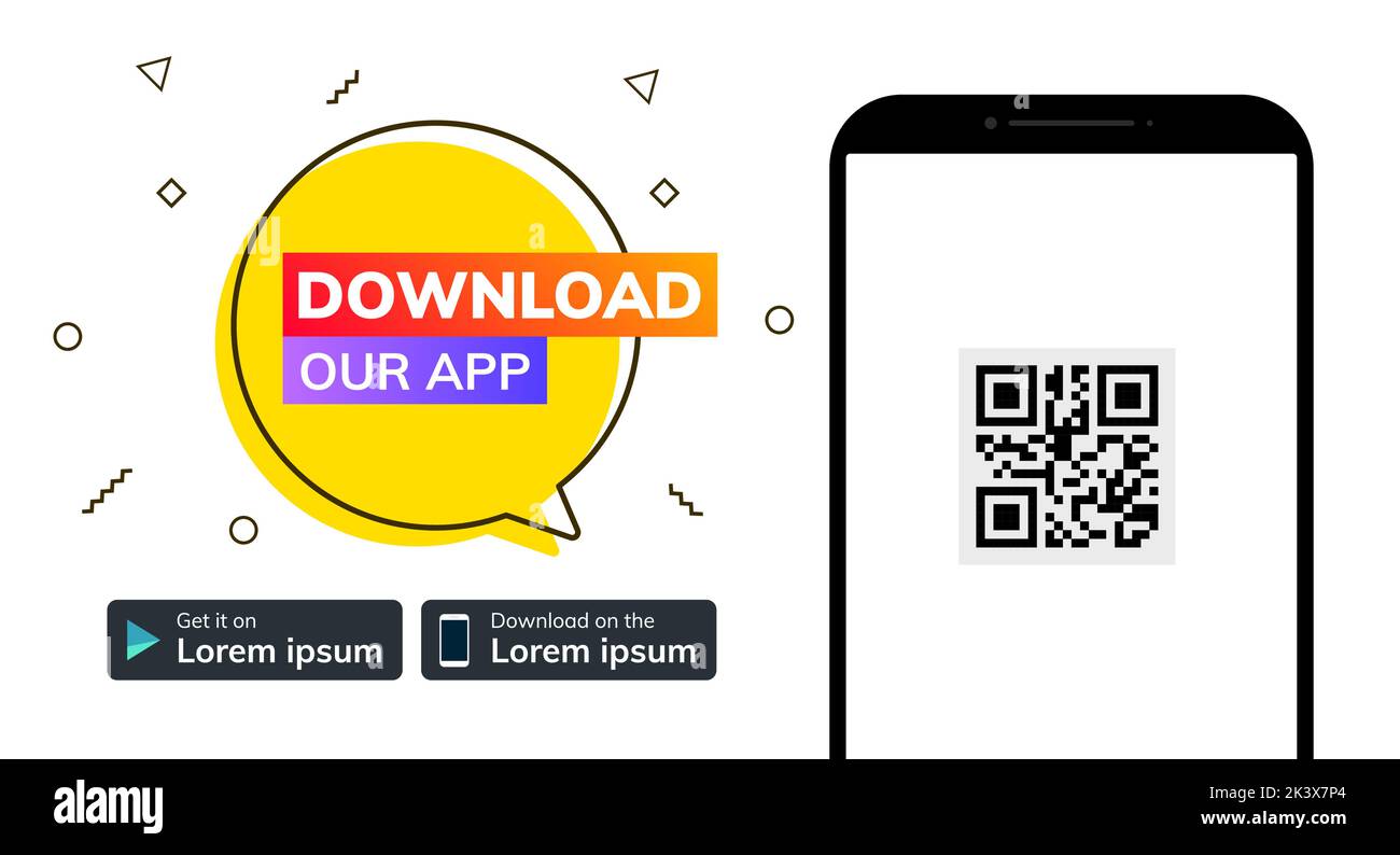 Scan qr code to download Stock Vector Images - Alamy