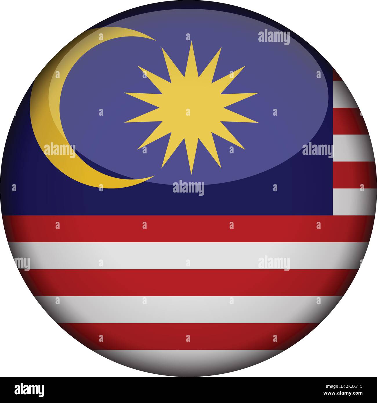 Malaysia flag in circle hi-res stock photography and images - Alamy