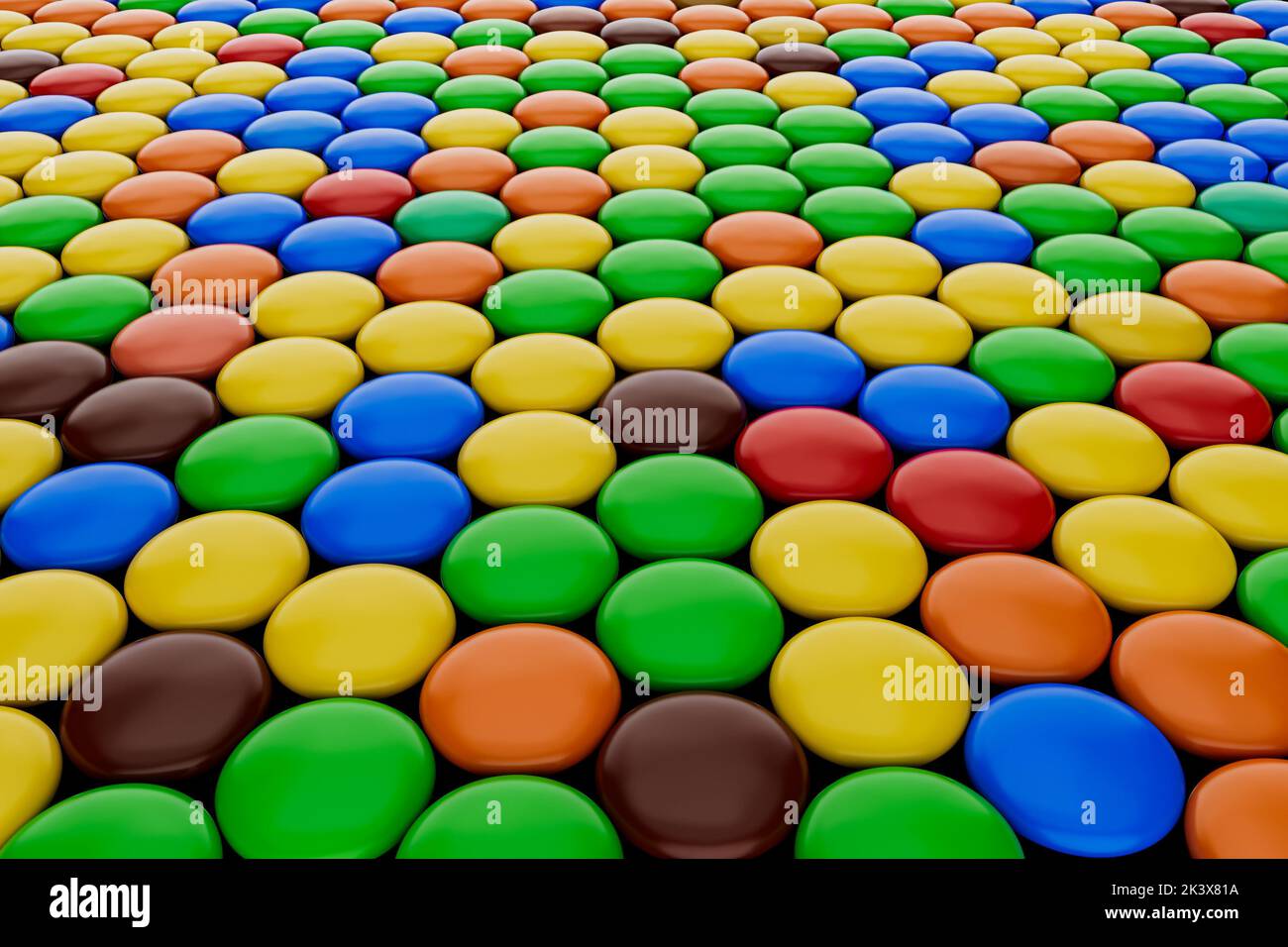 Colorful candy pattern Colorful chocolate candy for backgrounds 3d ...