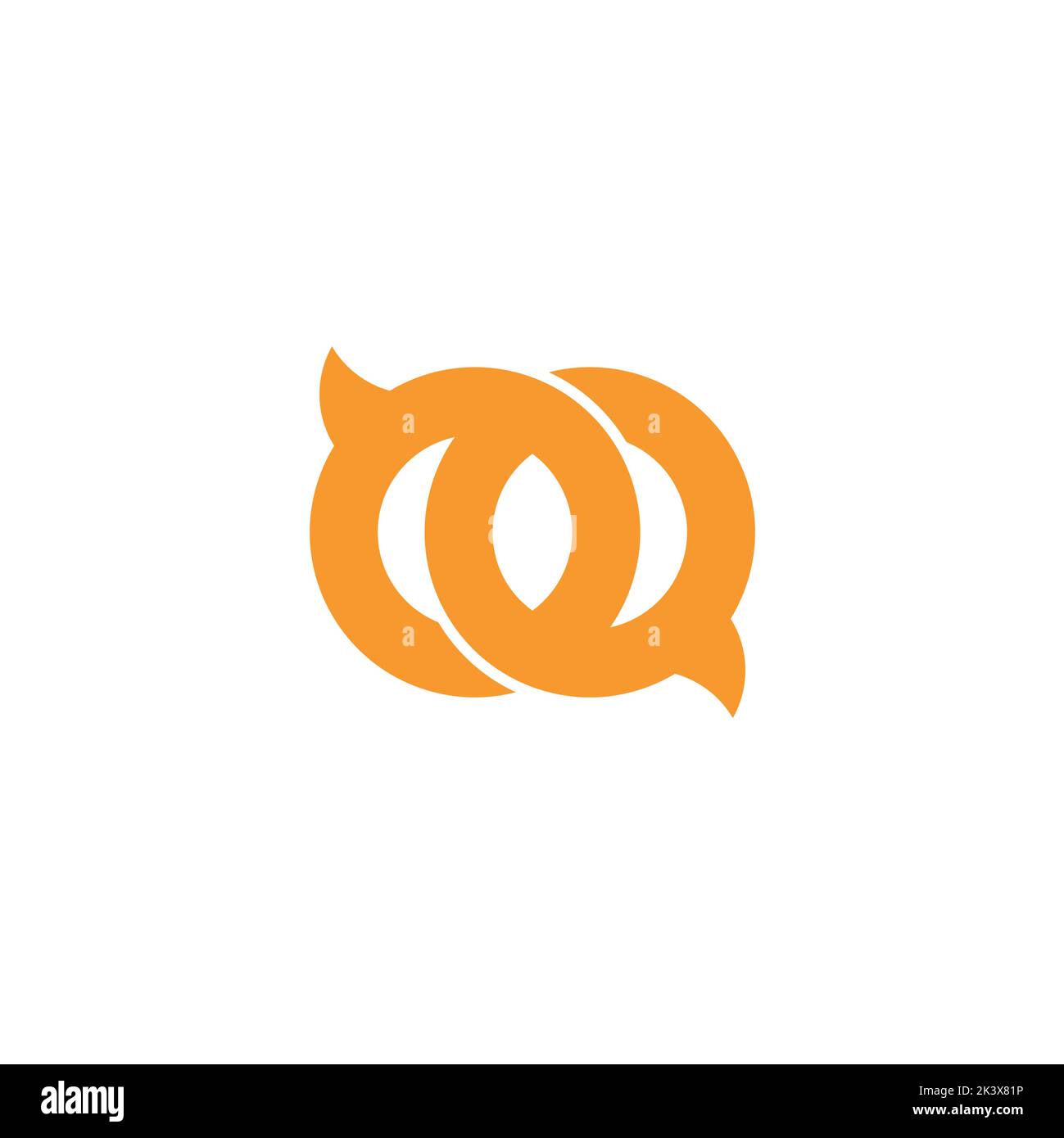 letter q linked gold rings logo vector Stock Vector Image & Art - Alamy