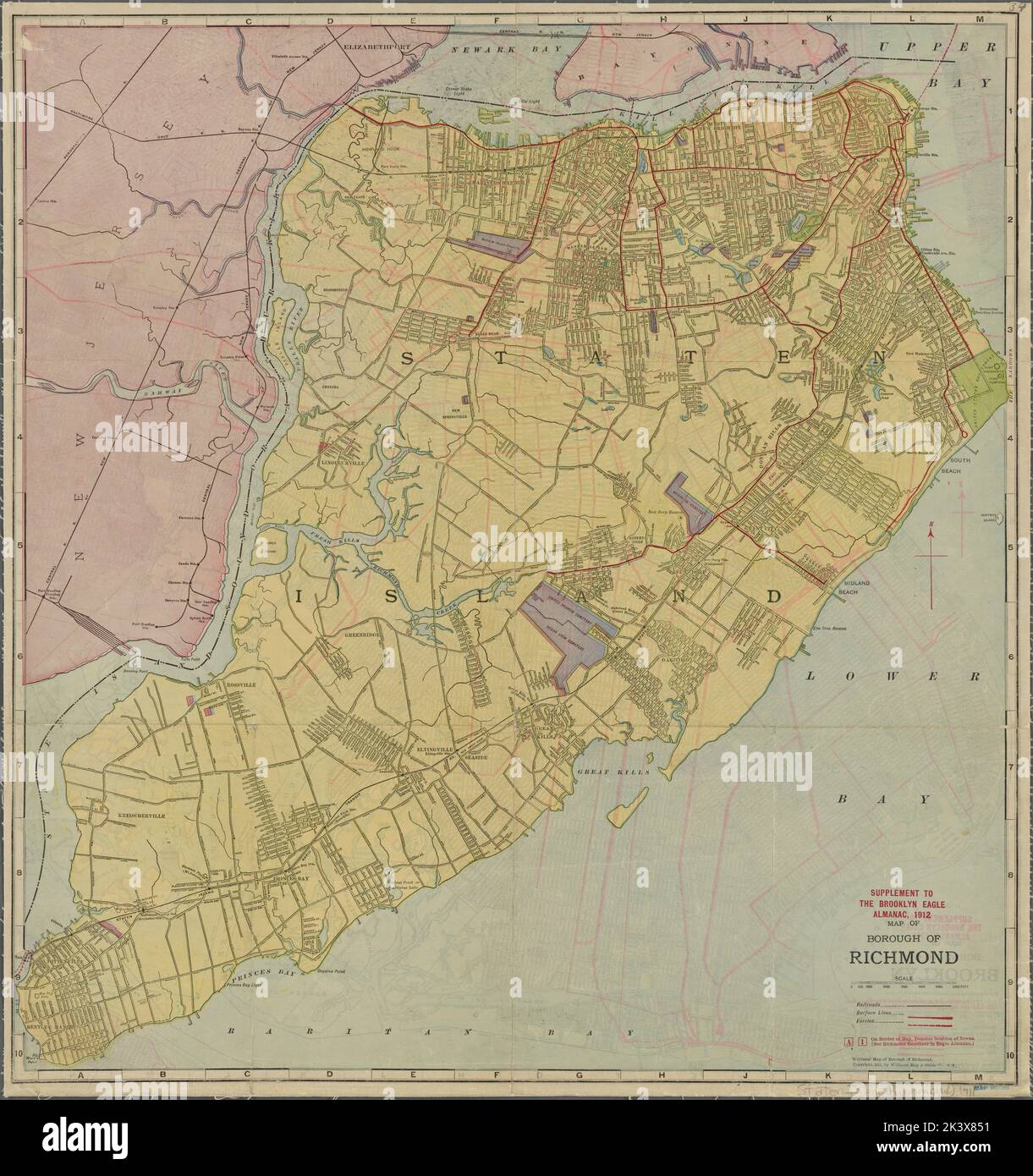 Williams' map of the Borough of Richmond 1911. Cartographic. Maps ...