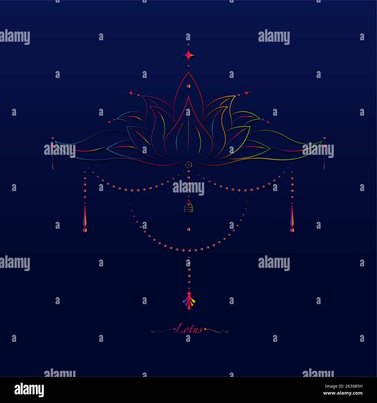 Futuristic floral logo Stock Vector Images - Alamy