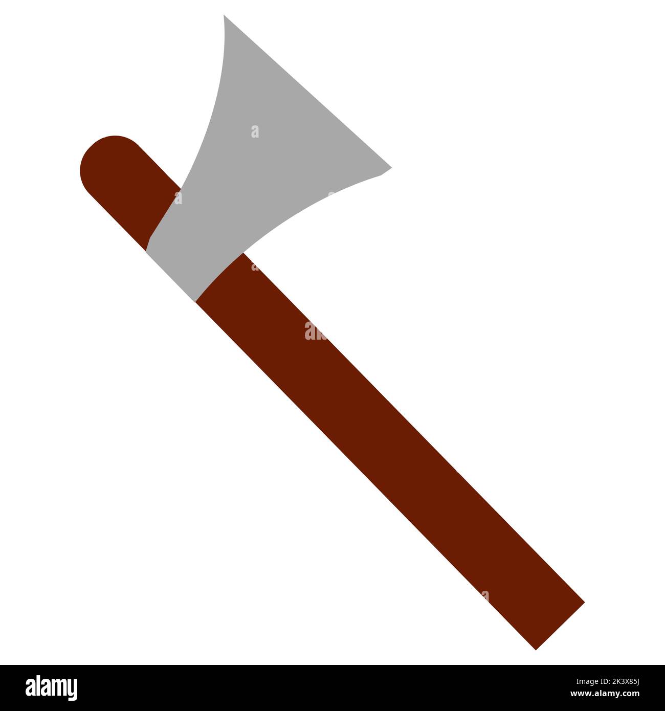 Vector illustration of instrument ax in cartoon flat style isolated on ...