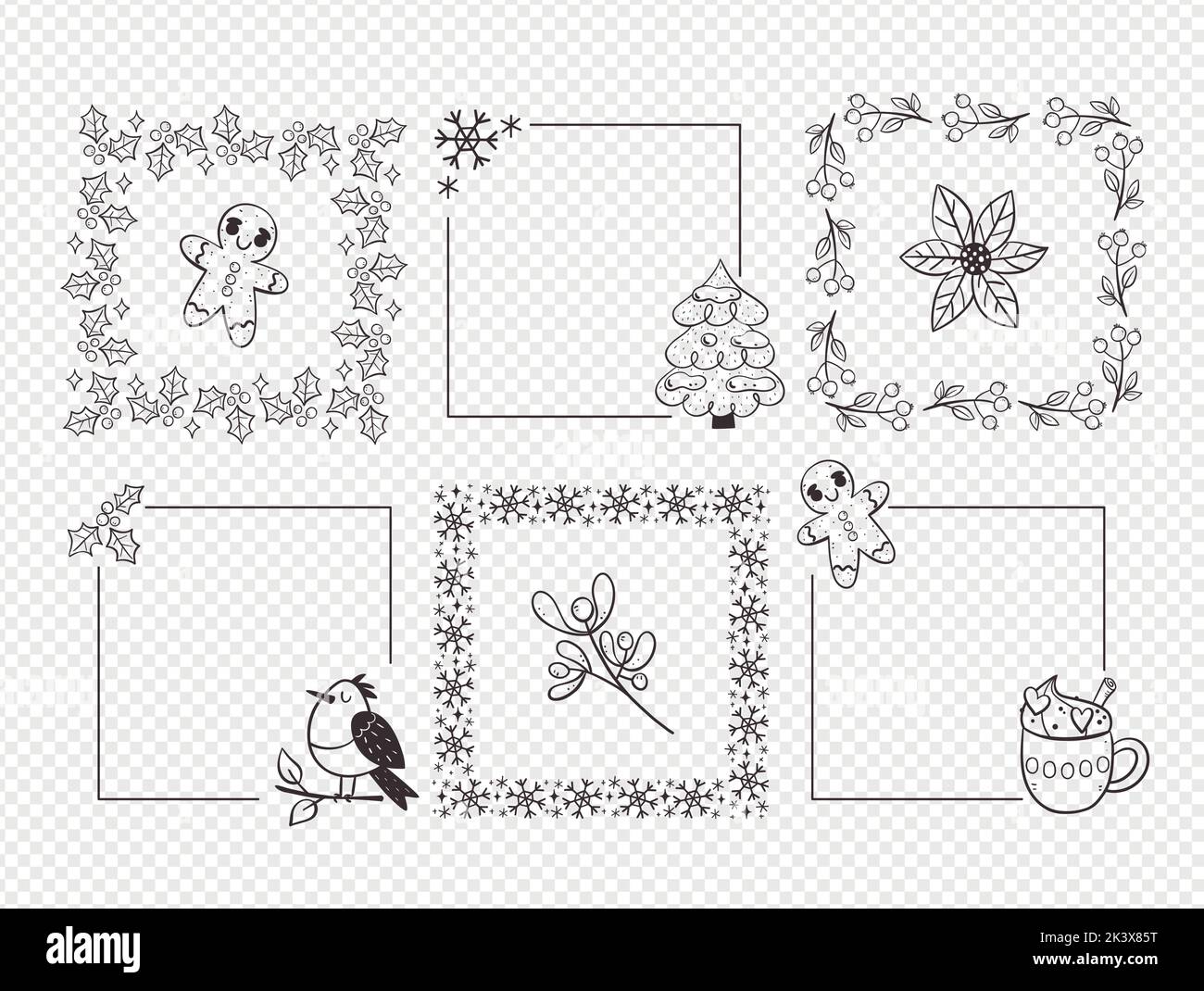 Vector outline frame hi-res stock photography and images - Alamy