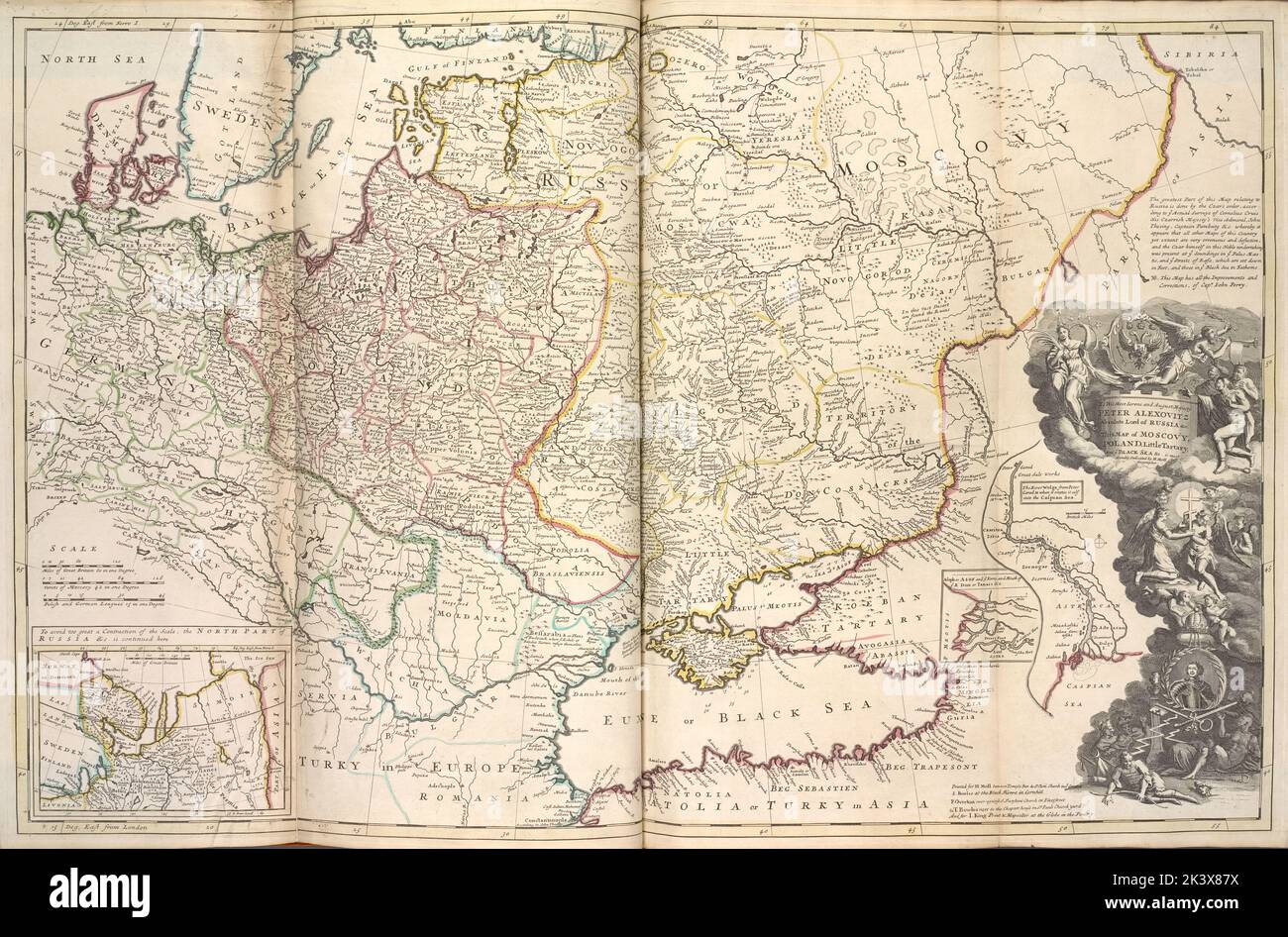 Map of Moscovy, Poland, Little Tartary, and ye Black Sea &c ...