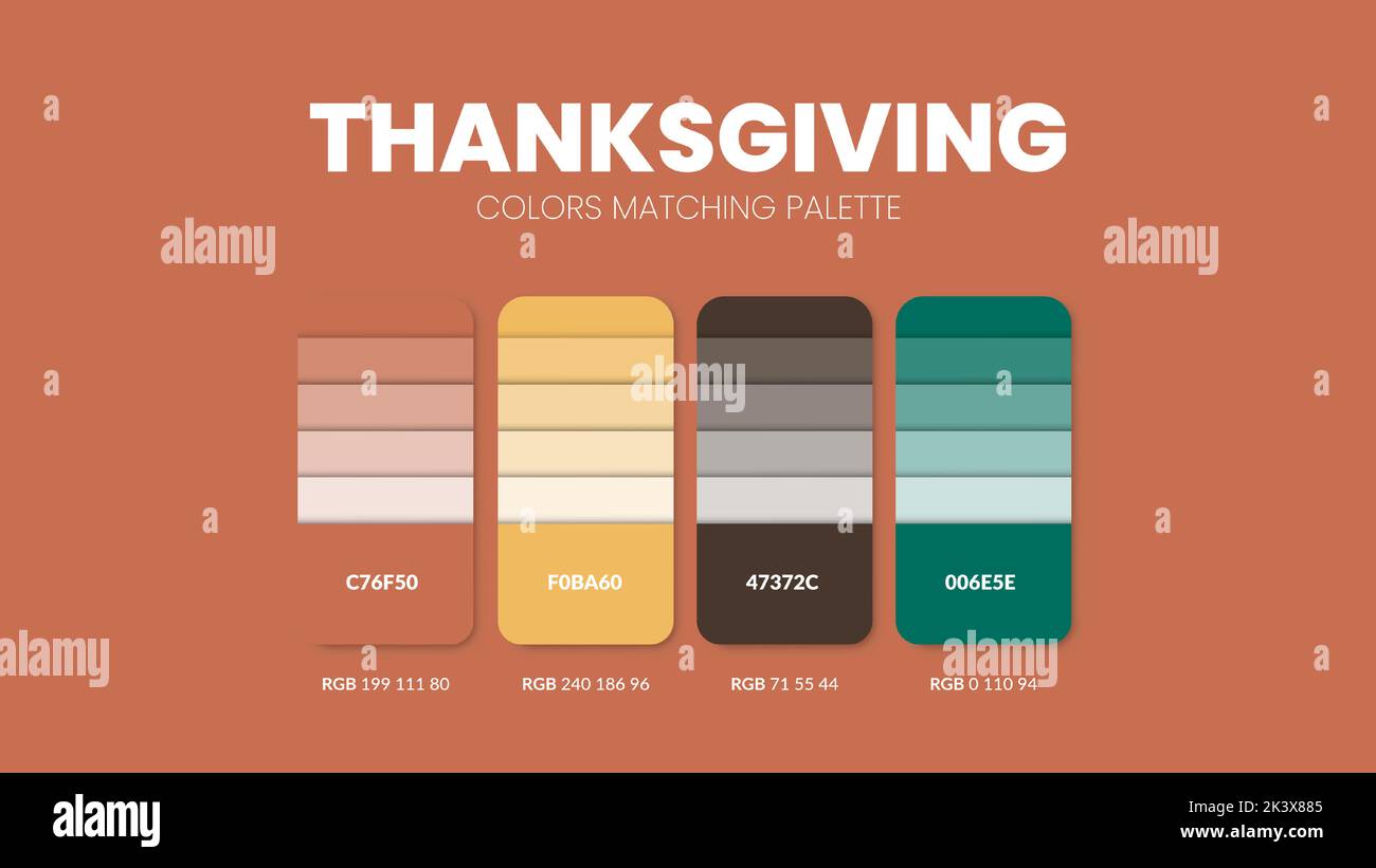 Thanksgiving color scheme. Color Trends combinations and palette guide ...