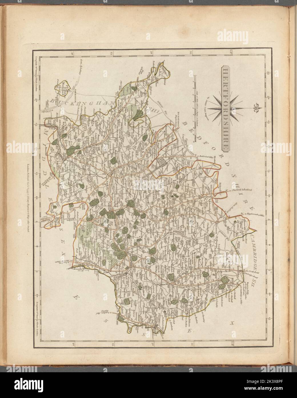 Hertfordshire text. Maps, Atlases. 1793. Lionel Pincus and Princess ...