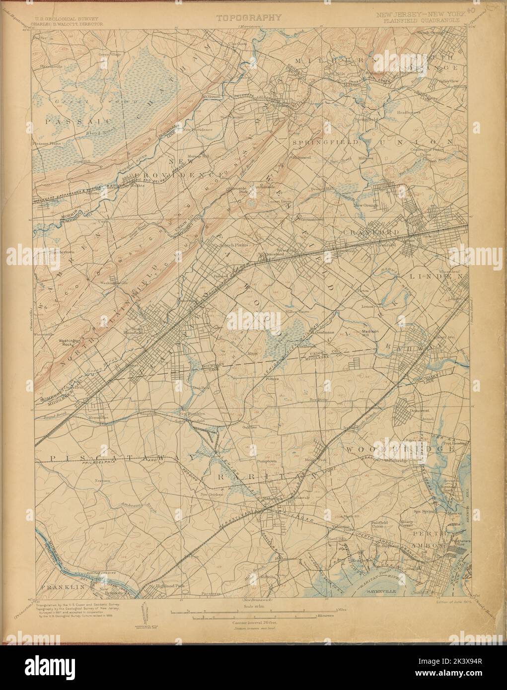 Plainfield, survey of 1887, ed. of 1905. 1899 - 1926. Cartographic ...