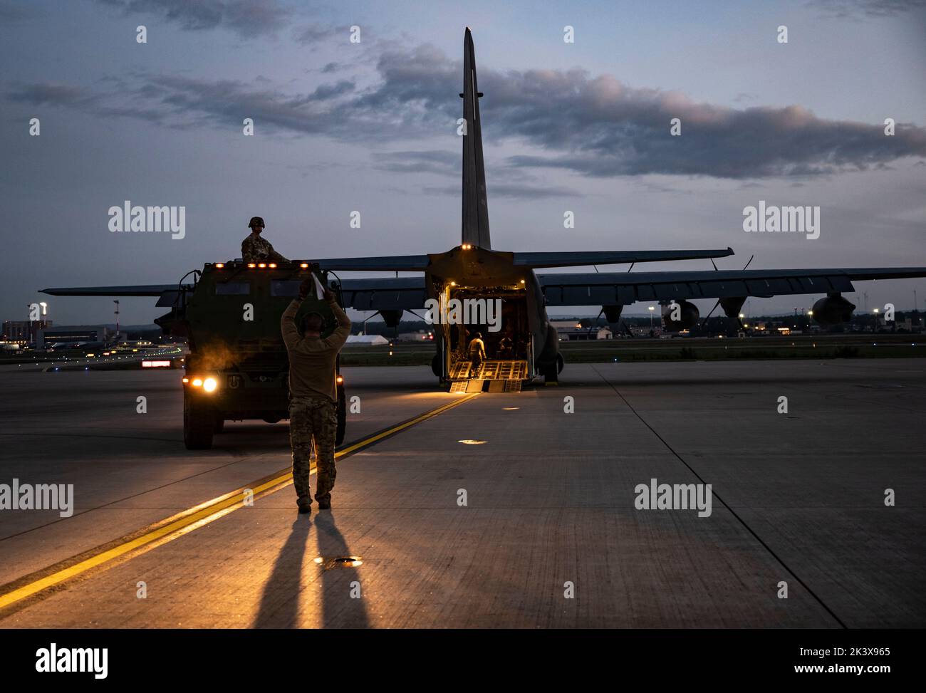 A U.S. Air Force loadmaster assigned to the 352d Special Operations ...