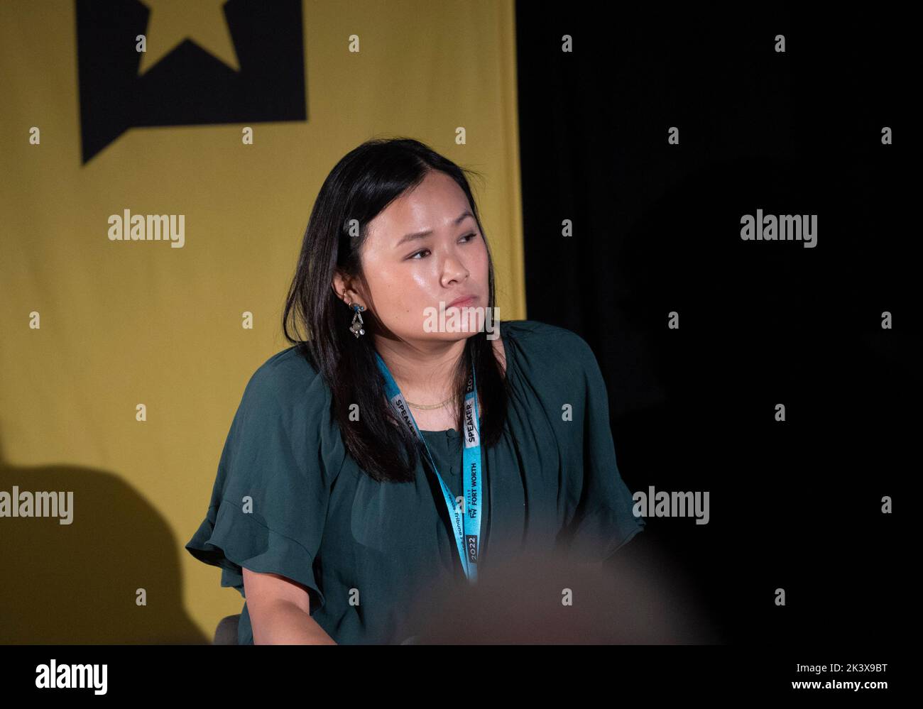 Austin, TX, USA. 24th Sep, 2022. Dallas Morning News journalist ALLIE ...