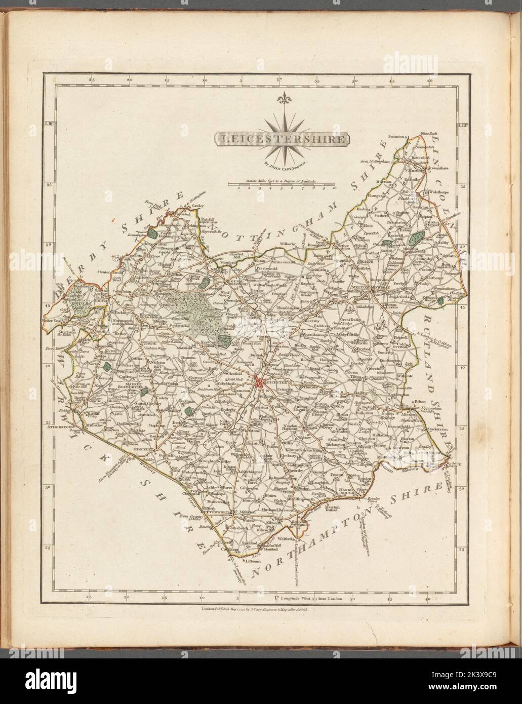 Leicestershire text. Maps, Atlases. 1793. Lionel Pincus and Princess ...
