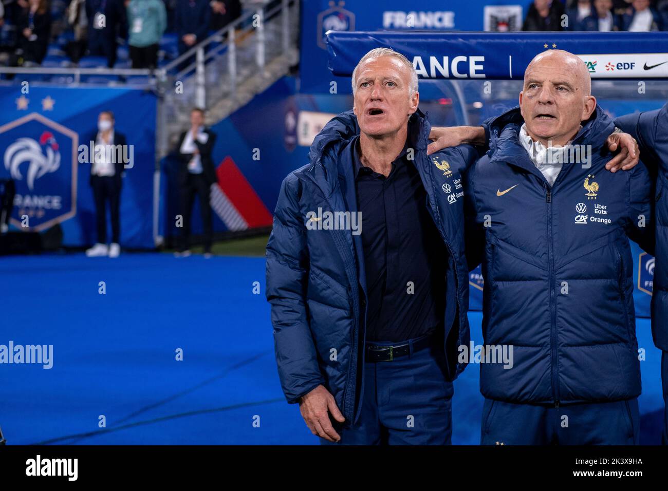 PARIS, FRANCE - SEPTEMBER 22: France's head coach Didier Deschamps and ...