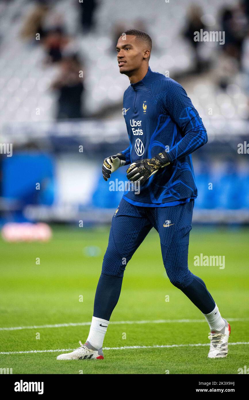 PARIS, FRANCE - SEPTEMBER 22: Alban Lafont of France during the UEFA ...