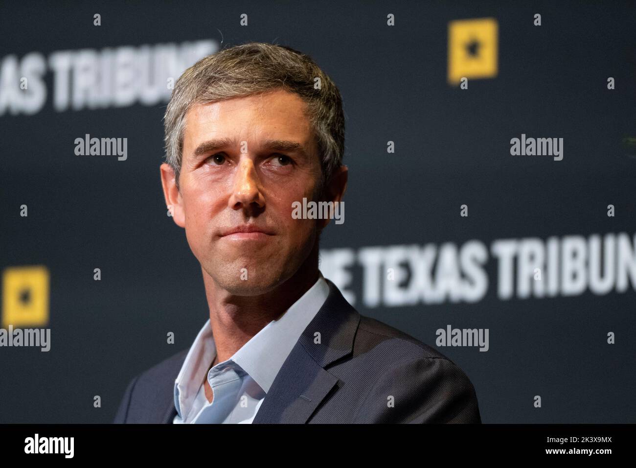 Austin, TX, USA. 24th Sep, 2022. Democratic nominee for governor of Texas BETO O'ROURKE speaks ...