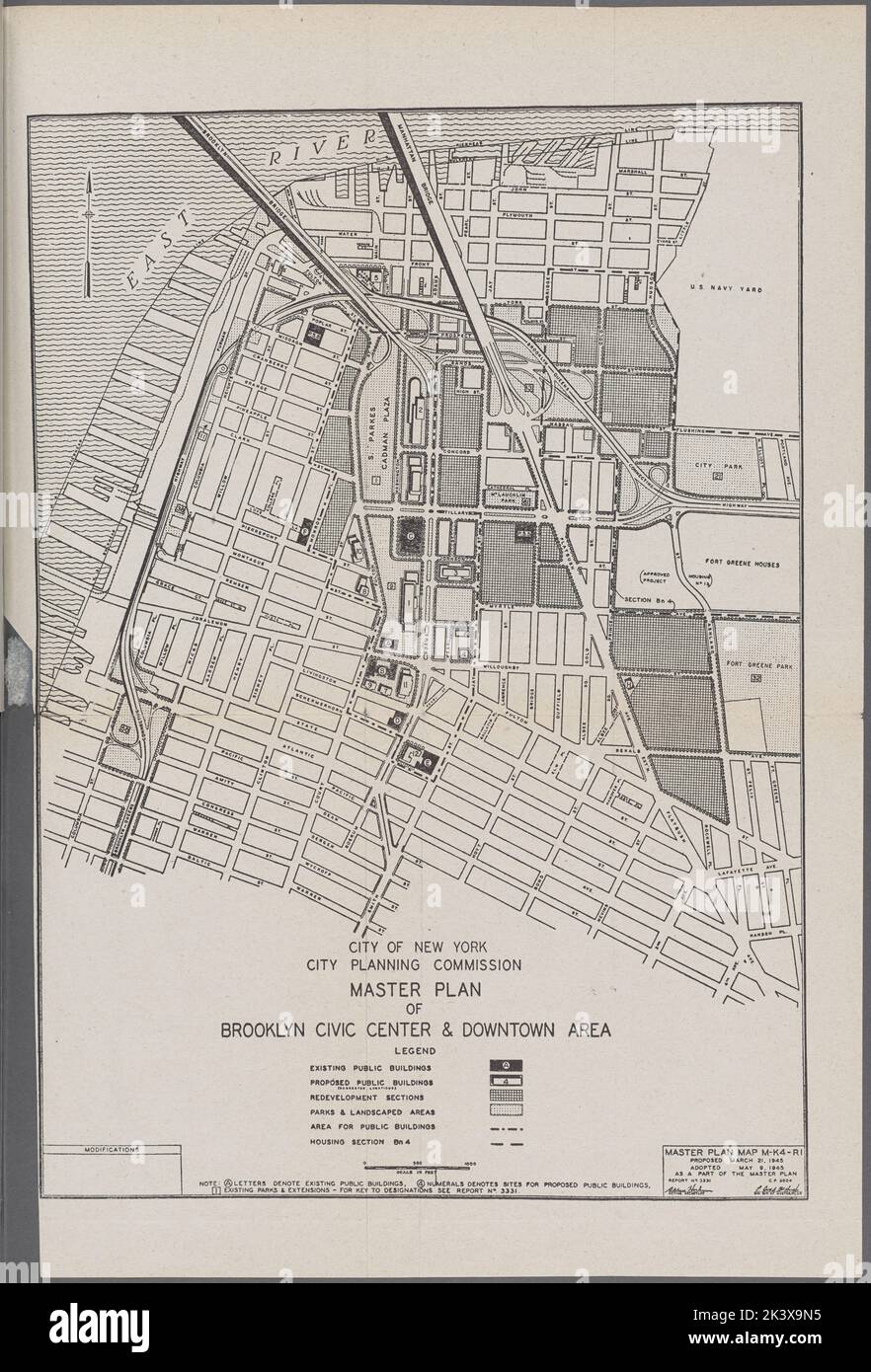City of New York City Planning Commission Master Plan of Brooklyn Civic ...