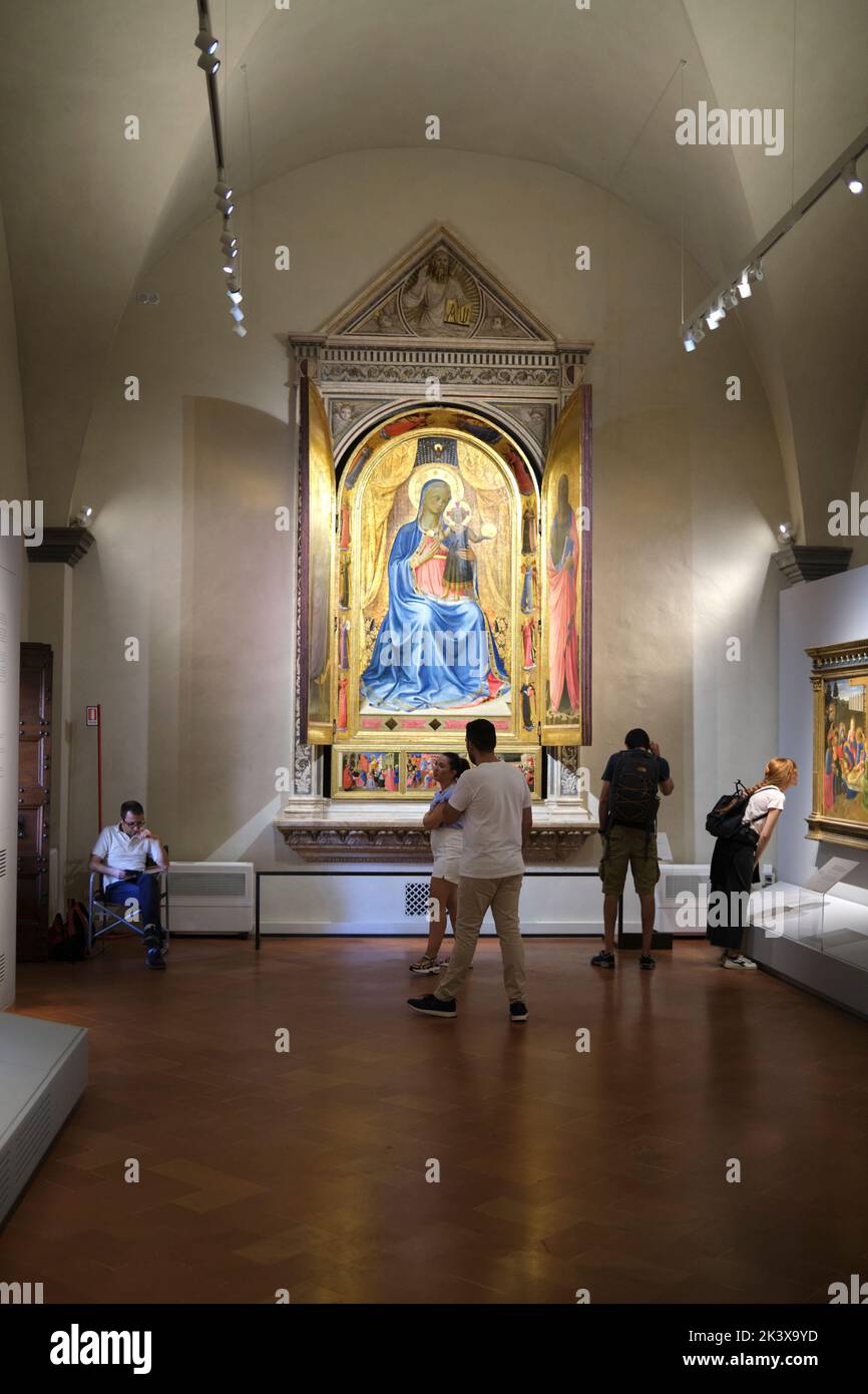 The Tabernacle of the Linaioli Painting by Fra Angelico and Lorenzo ...