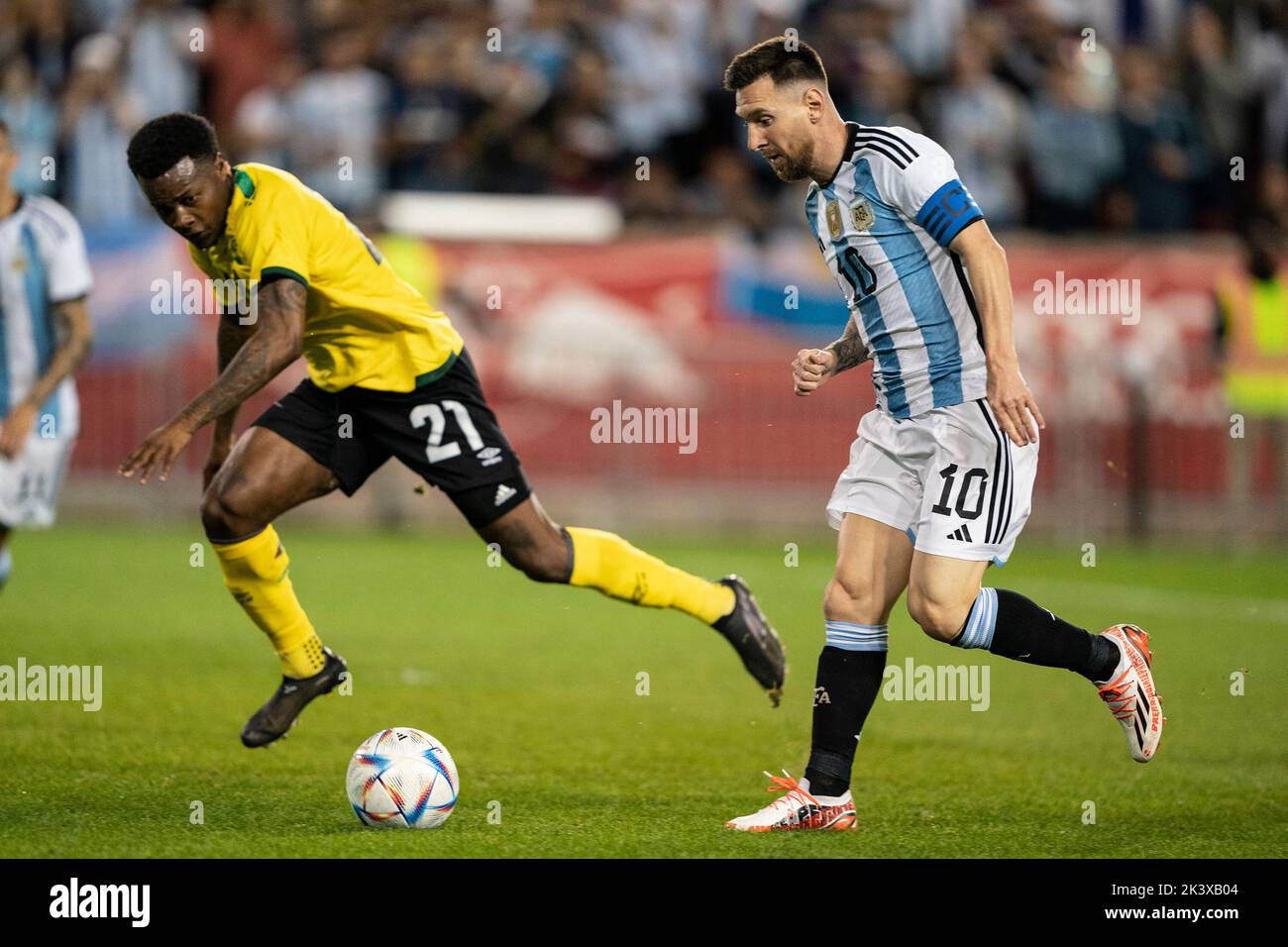 New York, New York, USA. 27th Sep, 2022. Lionel Messi (10) of Argentina ...