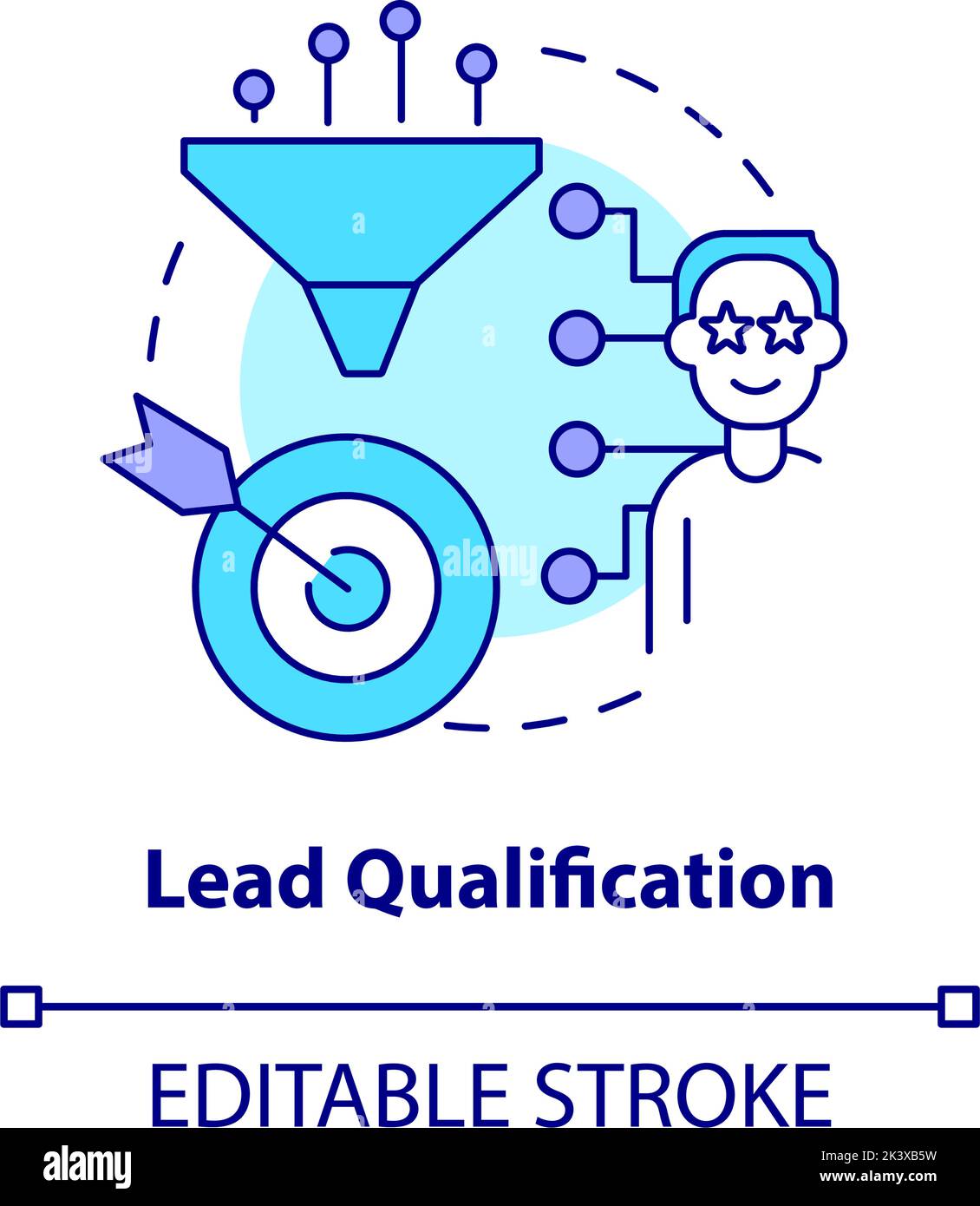 Lead qualification concept icon Stock Vector Image & Art - Alamy