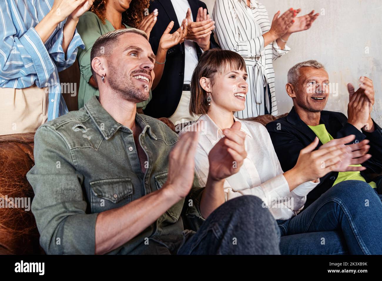 Applause collaboration people in hi-res stock photography and images ...