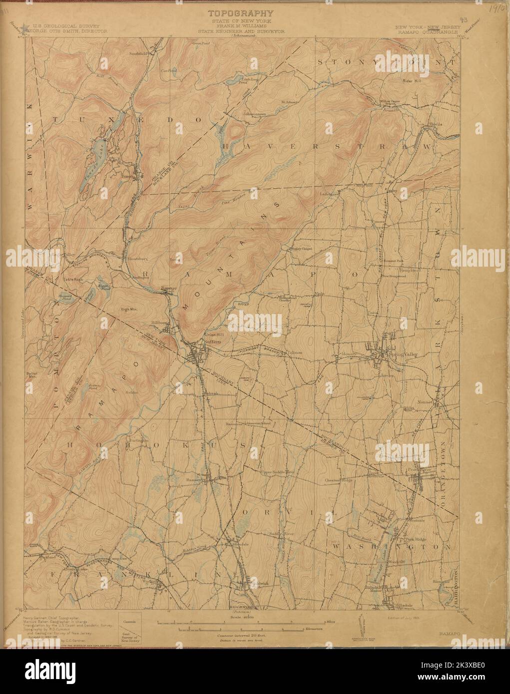 Ramapo, survey 1882-88, ed. of 1910. 1899 - 1926. Cartographic. Atlases ...