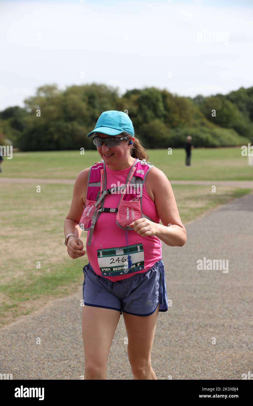 Anna Gilford ( Honey G ) completing in the 20 miles in the Bedford ...
