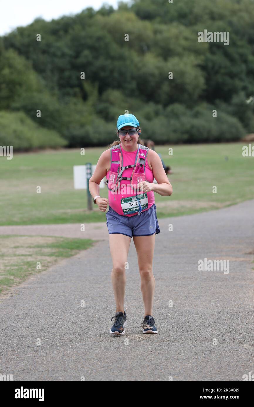 Anna Gilford ( Honey G ) completing in the 20 miles in the Bedford ...