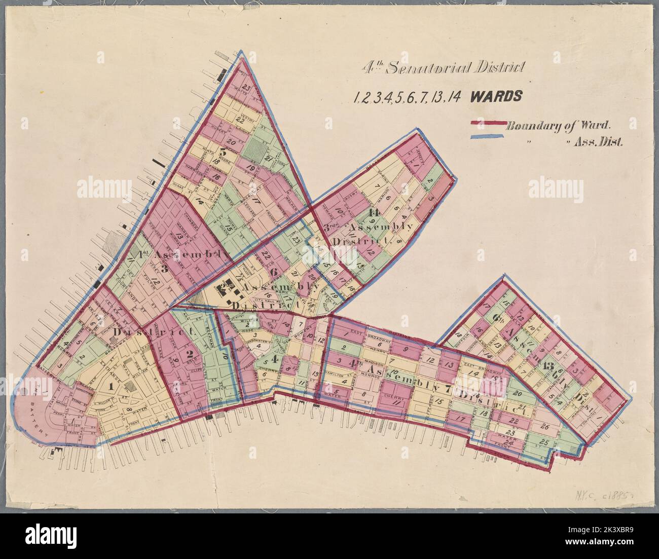 4th Senatorial District. 1,2,3,4,5,6,7,13,14 Wards Cartographic. Maps ...