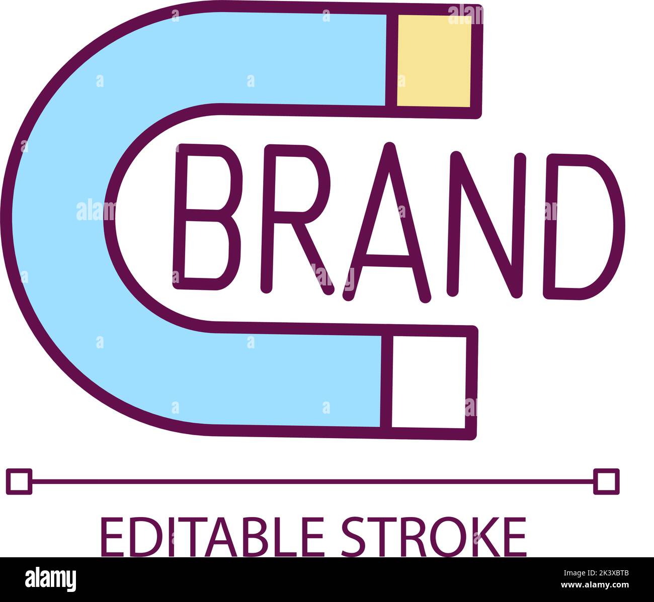 Creating magnetic brand RGB color icon Stock Vector Image & Art - Alamy