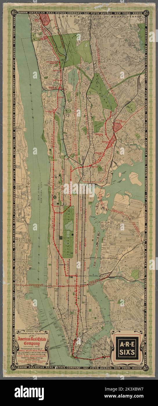New York City 1909. Cartographic. Maps. Lionel Pincus and Princess ...