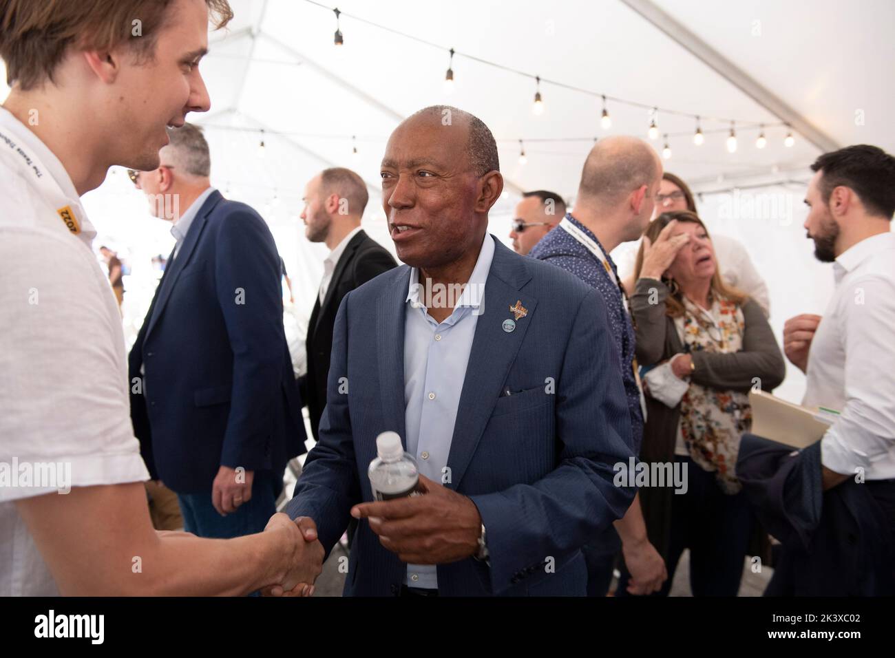 Austin Texas USA, September 24 2022: Houston mayor SYLVESTER TURNER ...